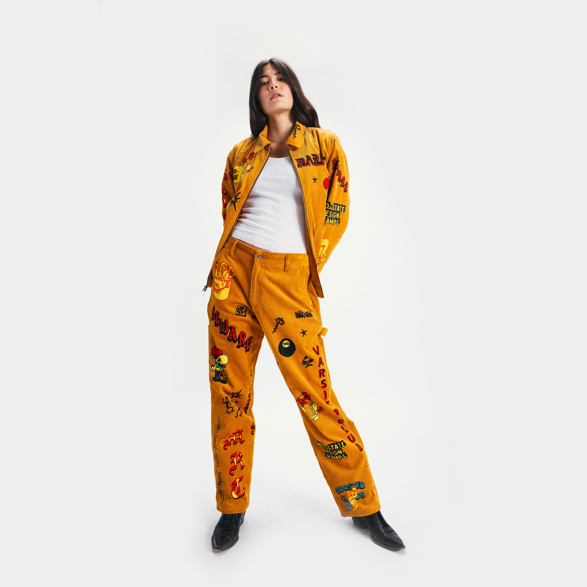 MARKET BOOSTED CLUB CORDUROY PANTS - RATTAN | Garmentory