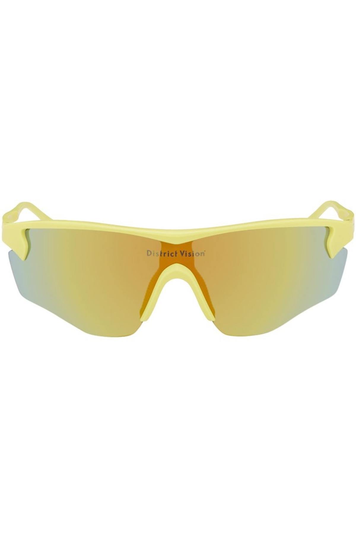 District Vision Junya Racer Sunglasses - Yellow | Garmentory