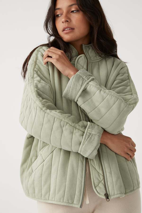 Mabel and Moss Tessa Jacket - Sage | Garmentory
