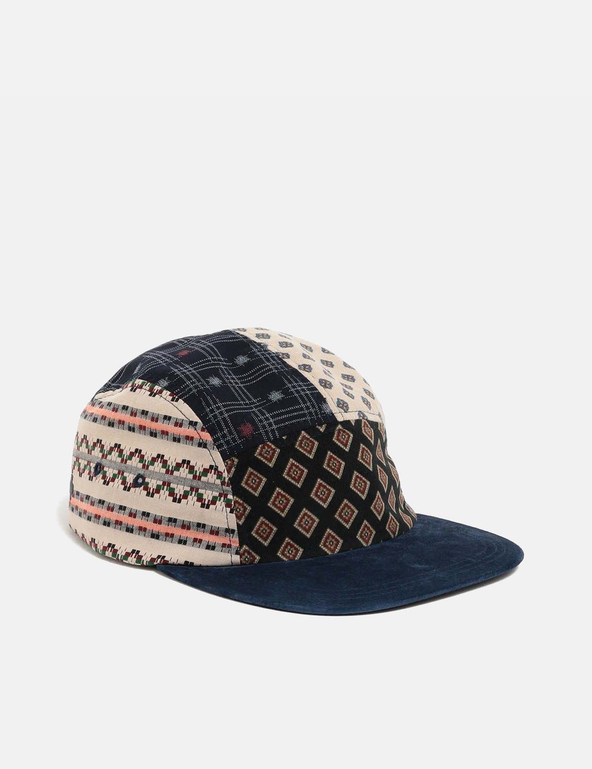 Beams Plus 5 Panel Cap - Multi Navy Blue | Garmentory