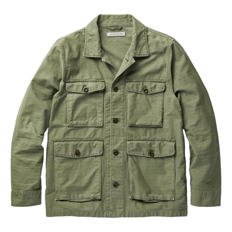 Outerknown The Utilitarian Chore Coat - Olive Drab | Garmentory