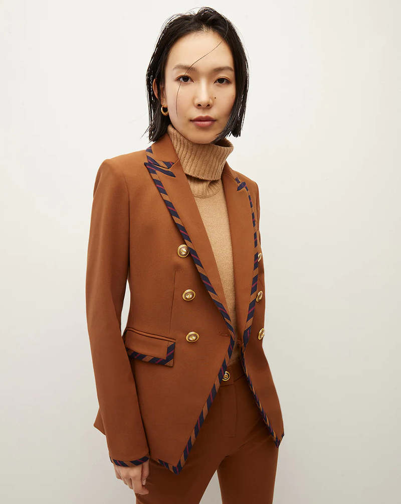 Veronica Beard Miller Dickey Jacket - Dark Ochre | Garmentory