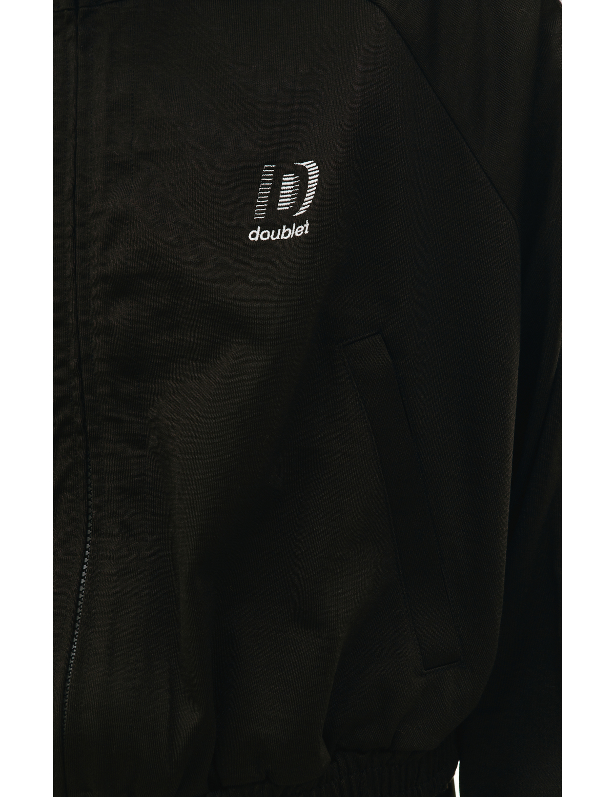 Doublet Zip up track jacket - Black | Garmentory
