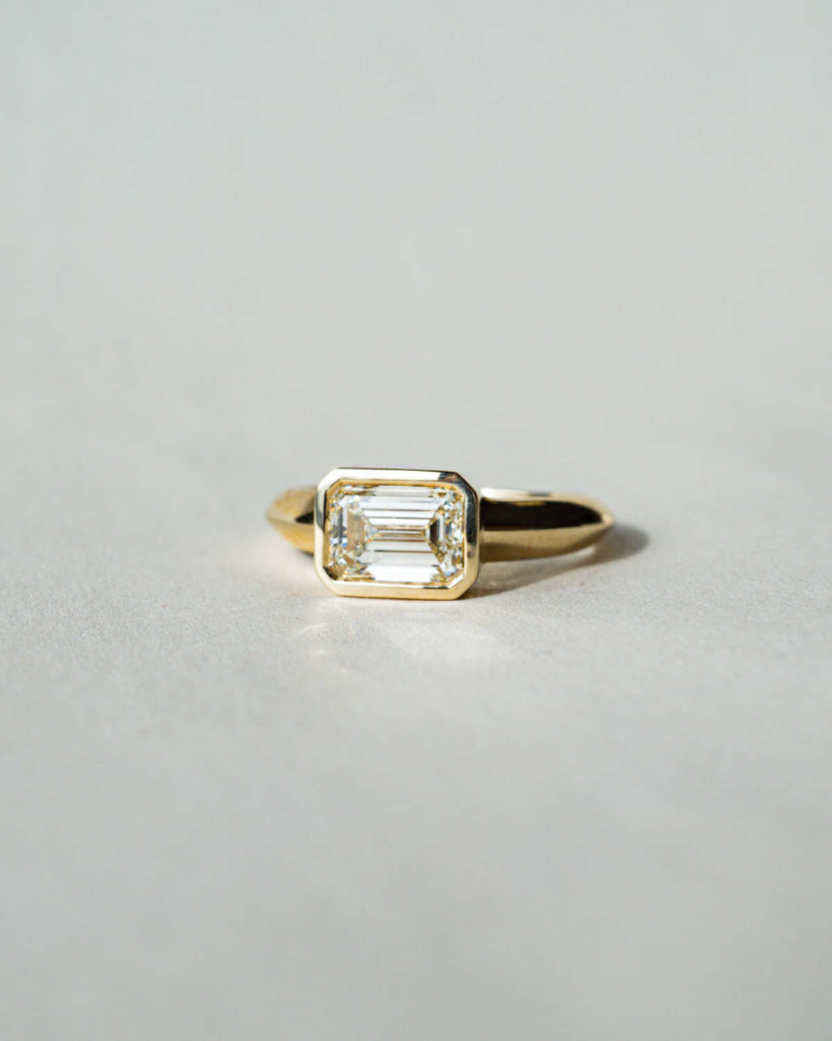 *new* Jupiter Ring - 1.53ct East-West White Emerald Cut Lab Diamond ...