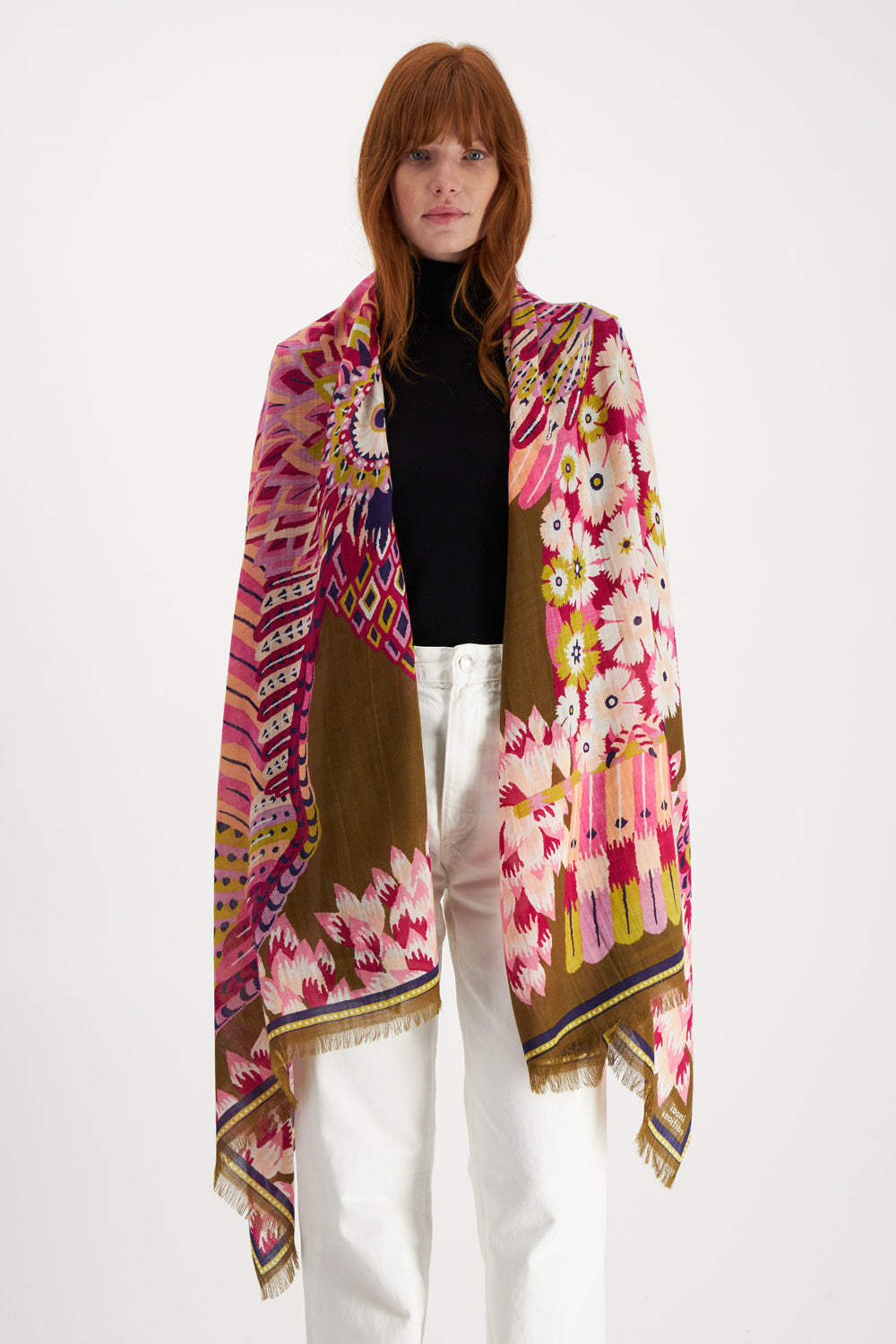 Inoui Editions 100 Hulule Scarf - Fuchsia | Garmentory