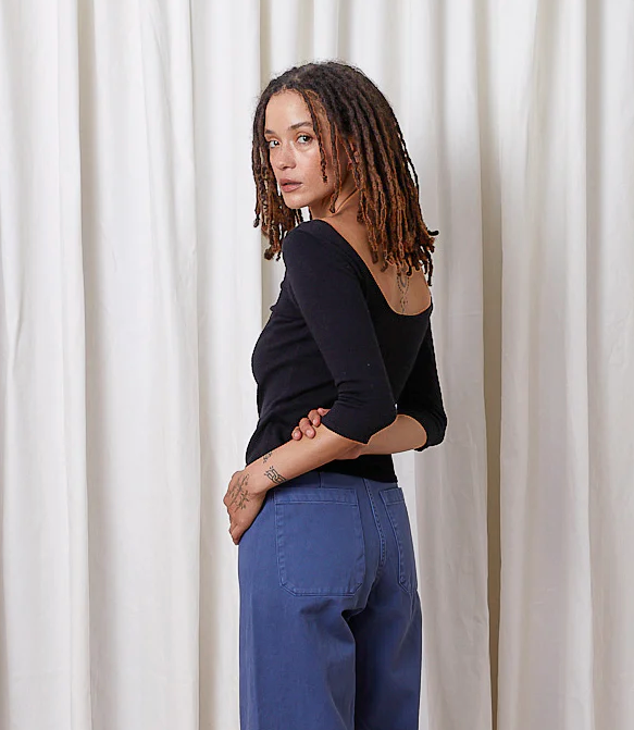 Ali Golden Knit Ballet Top | Garmentory