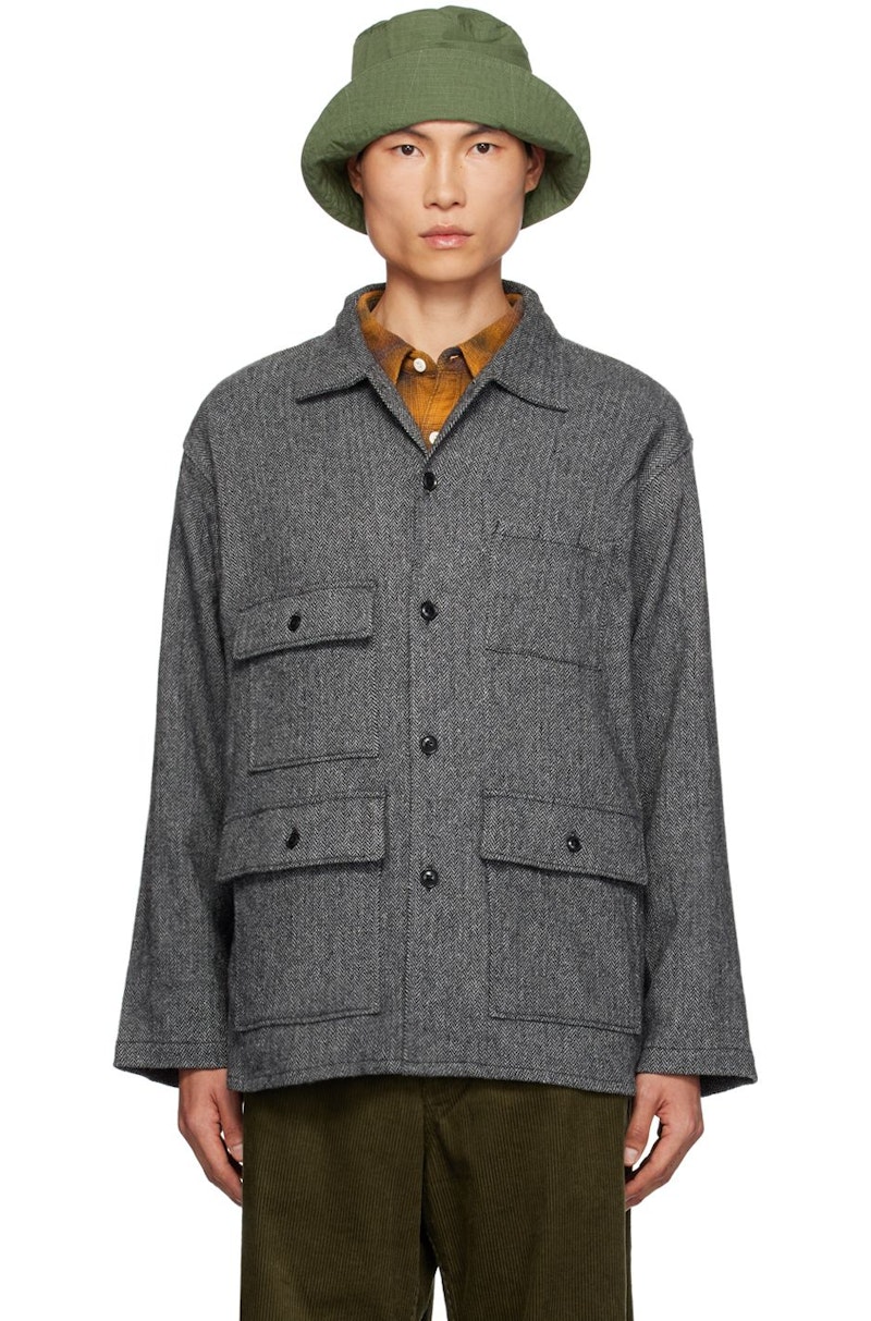 Engineered Garments Herringbone Jacket - Gray | Garmentory