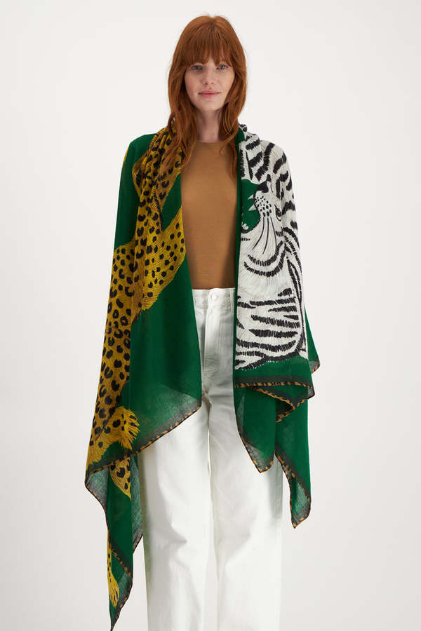 Inoui Editions 130 Chatou Scarf - Emerald | Garmentory