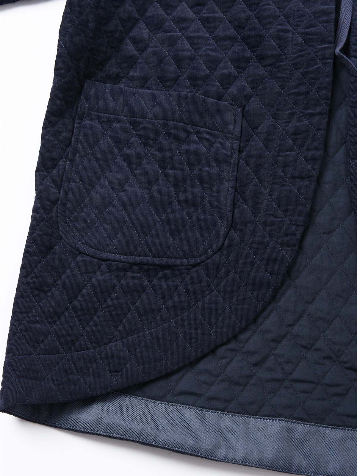 Engineered Garments CP Quilted Corduroy Cutaway Jacket - Dark Navy ...