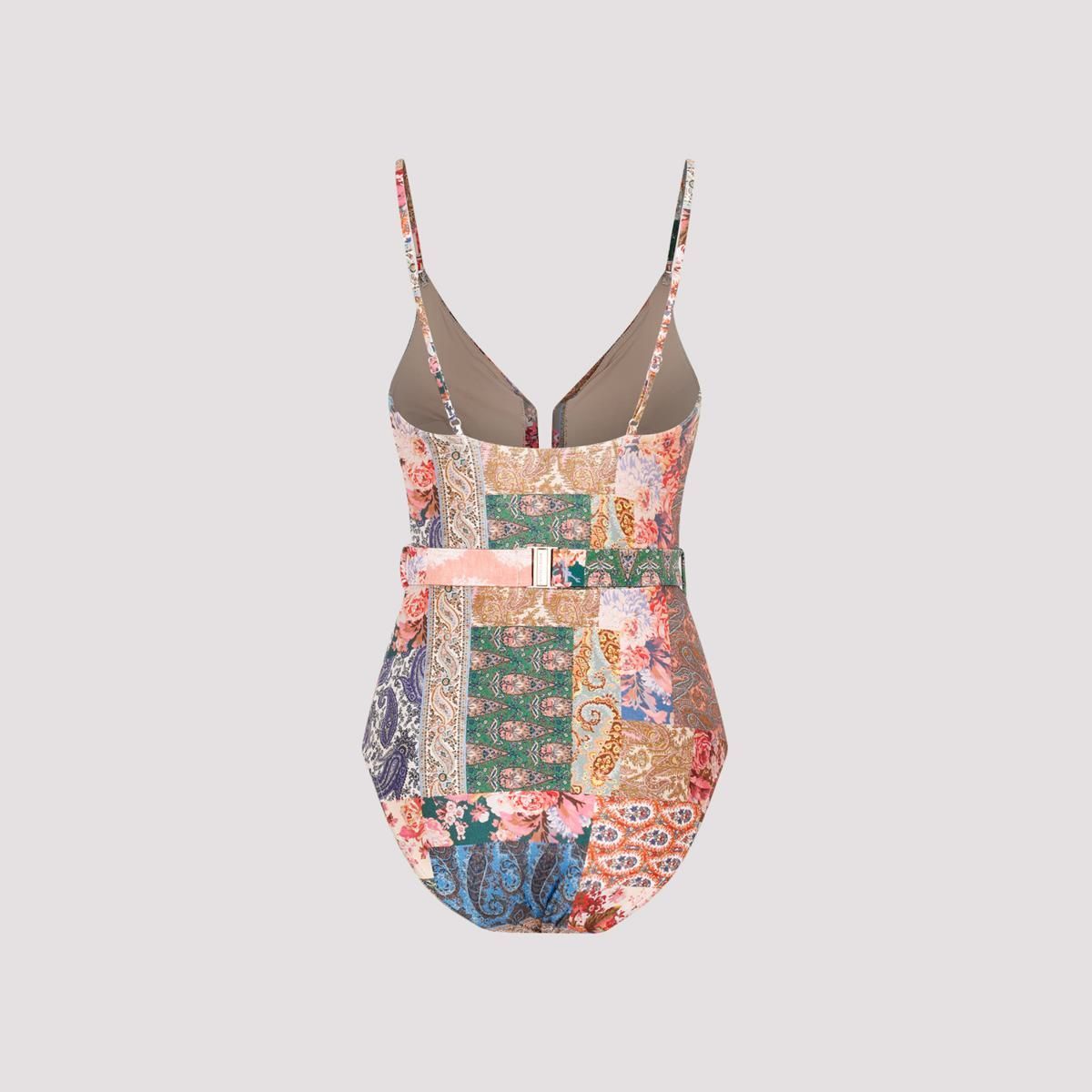 ZIMMERMANN DEVI PLUNGE V WIRE SWIMSUIT SWIMWEAR | Garmentory