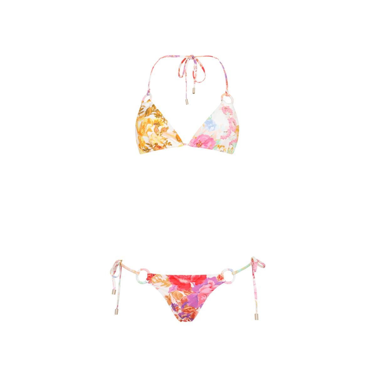 ZIMMERMANN RAIE RING TIE BIKINI SWIMWEAR | Garmentory