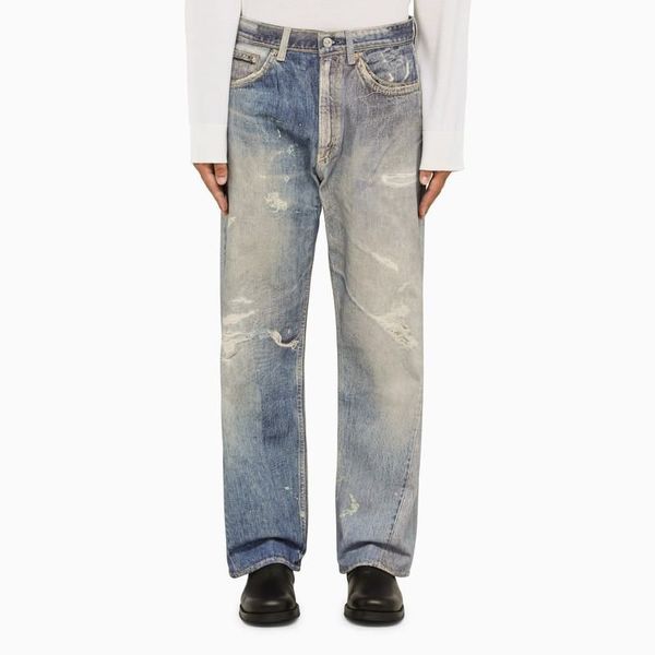 Our Legacy Digital denim print wide jeans | Garmentory