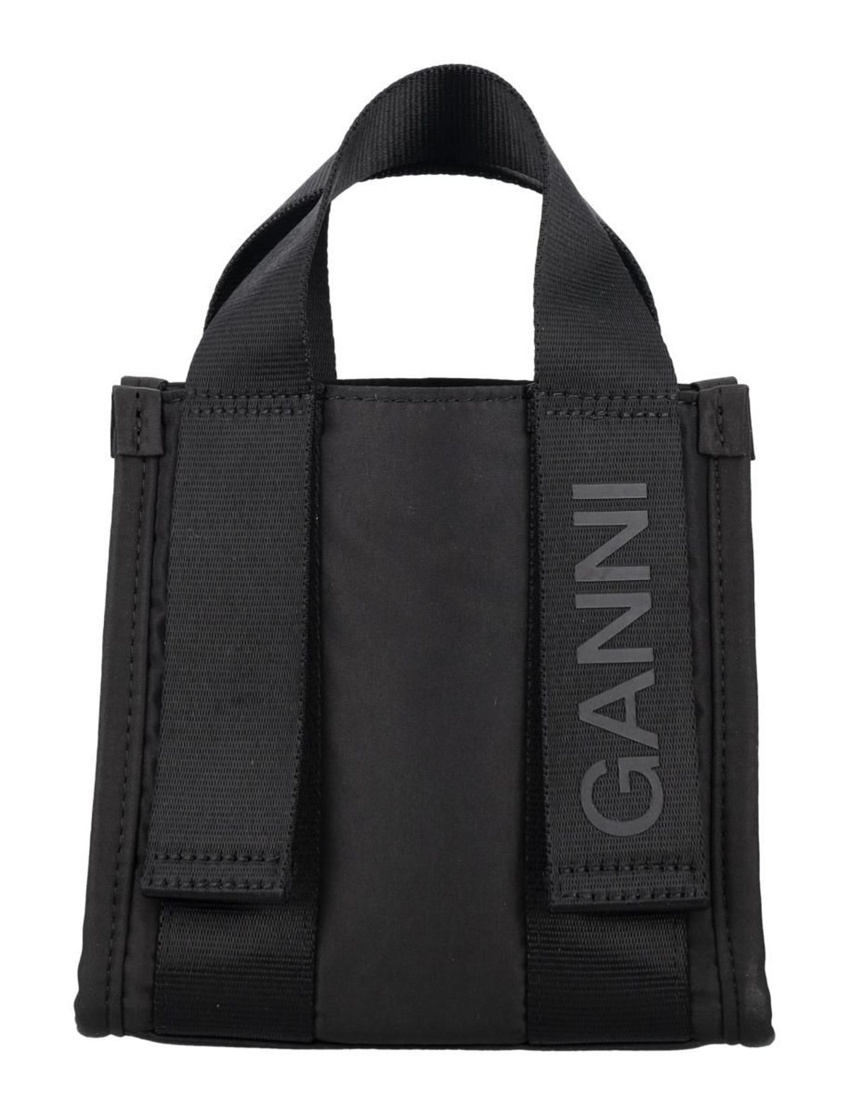 Ganni Tech Mini Tote - Black | Garmentory