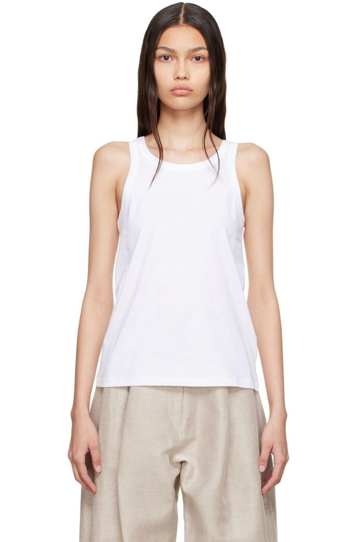 Studio Nicholson Circa Tank Top - White | Garmentory