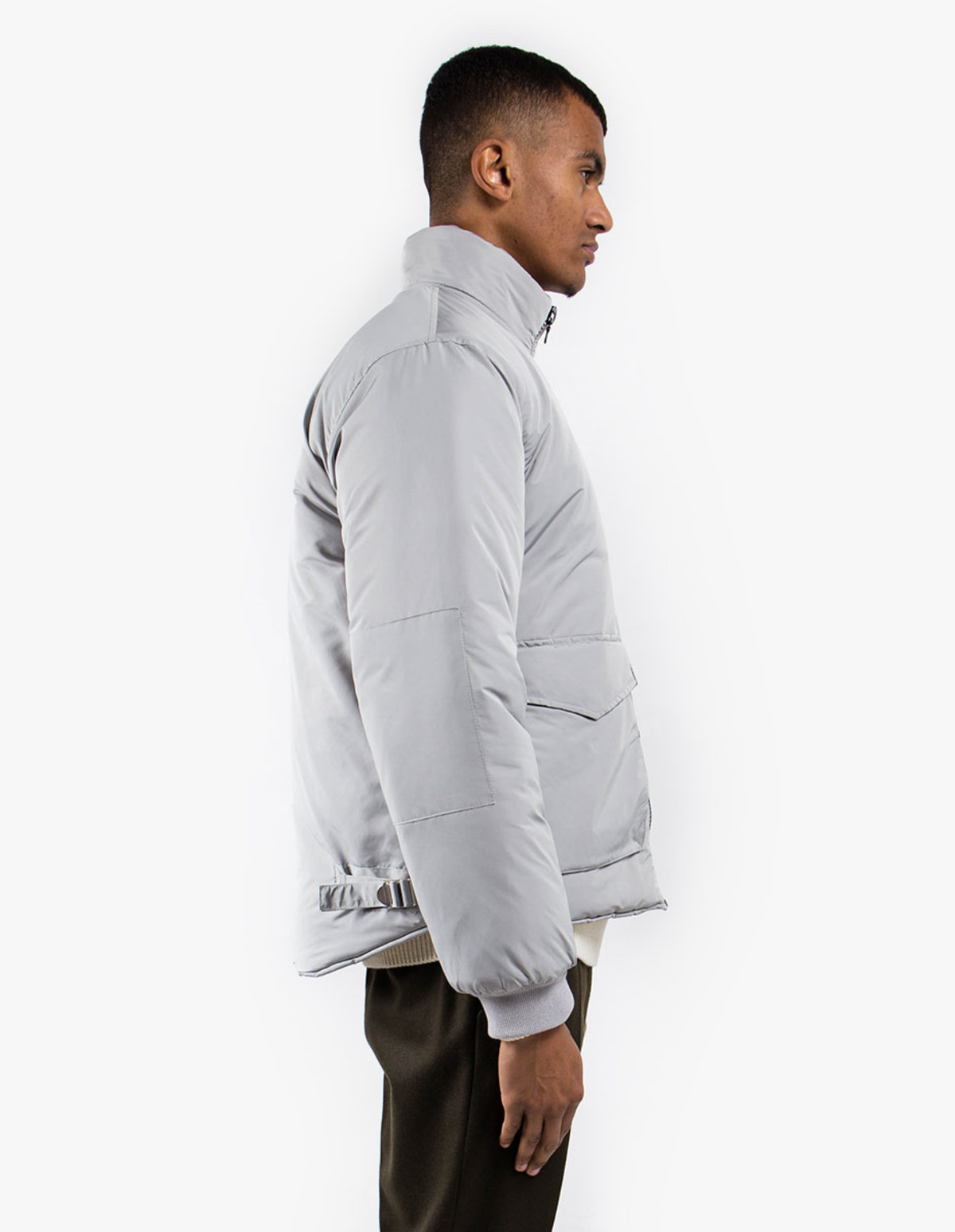 Our Legacy Puffed Funnel Jacket Silver Bullet | Garmentory