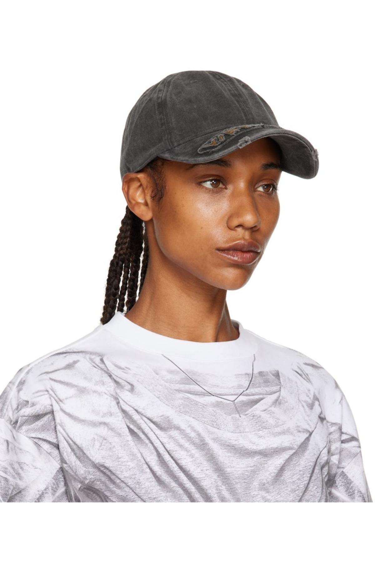 Y/Project Distressed Cap - Black | Garmentory