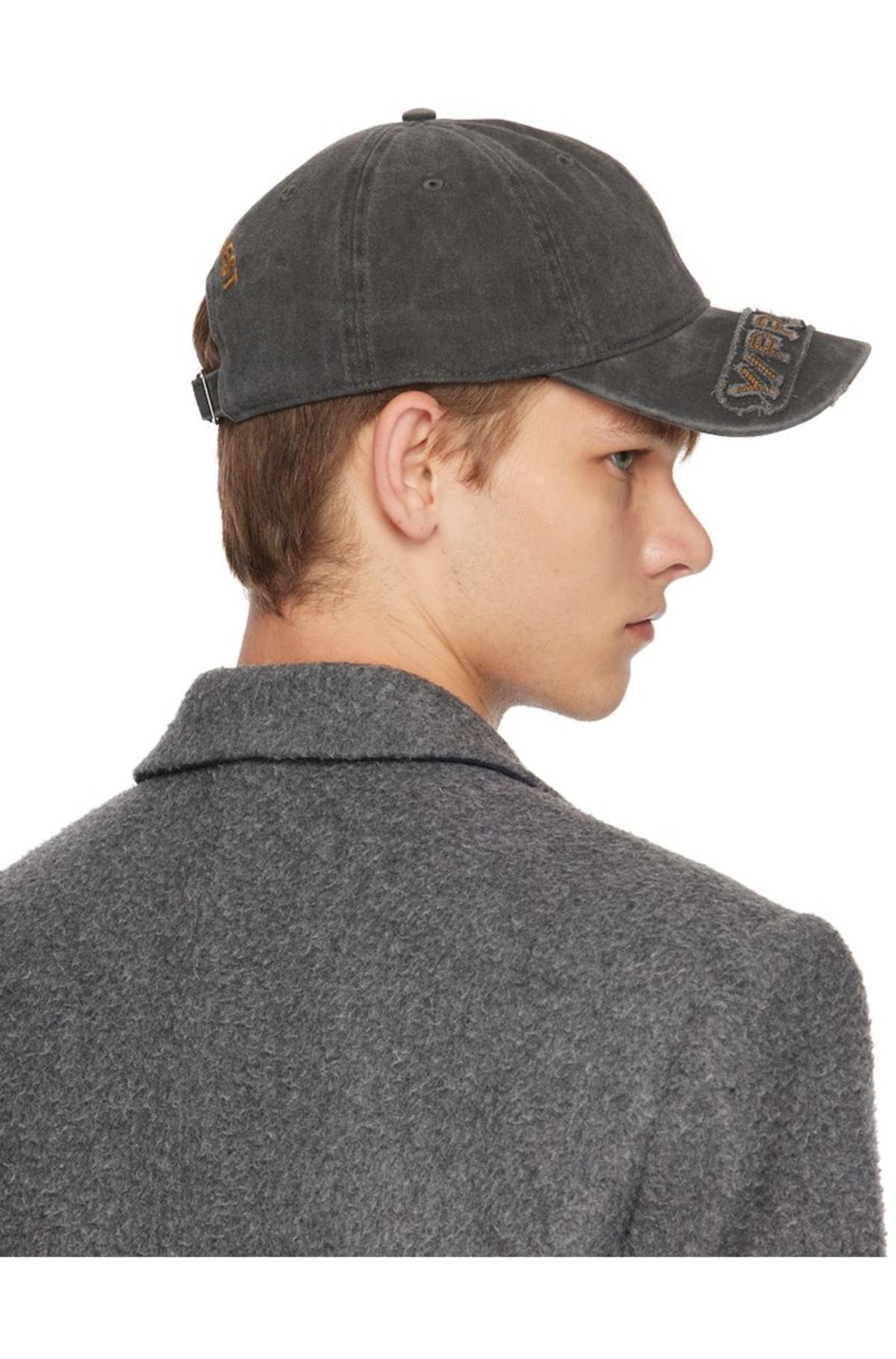 Y/Project Distressed Cap - Black | Garmentory