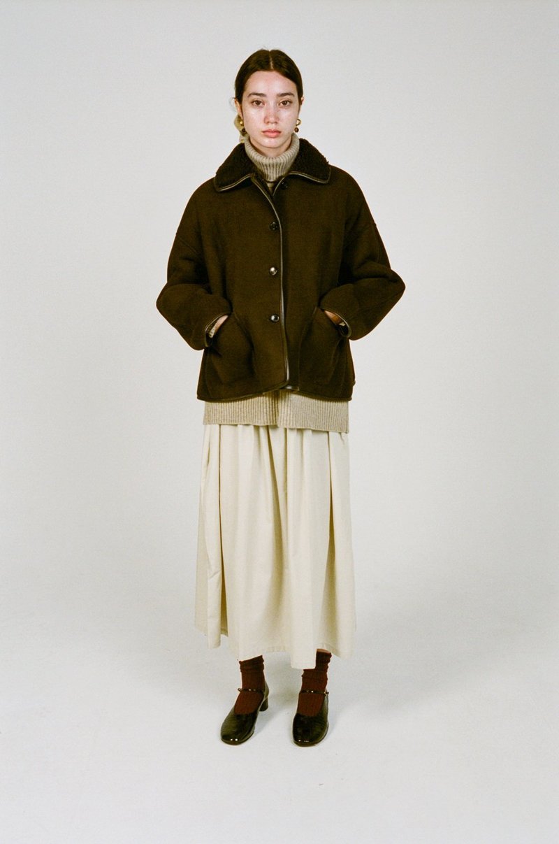 CAWLEY Avis Sheepskin Jacket - Chocolate | Garmentory