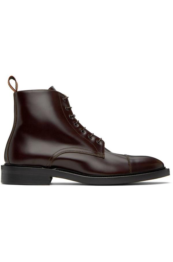 PAUL SMITH Gorman Bordo Boots - Brown | Garmentory