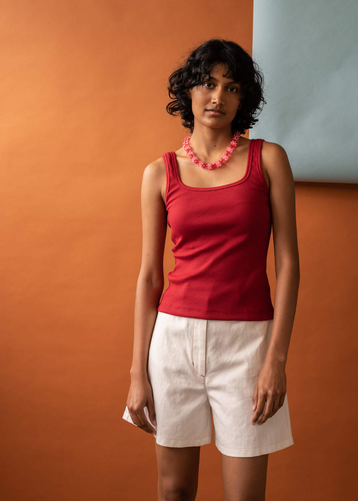 Penny Sage Leta Singlet - Cherry | Garmentory