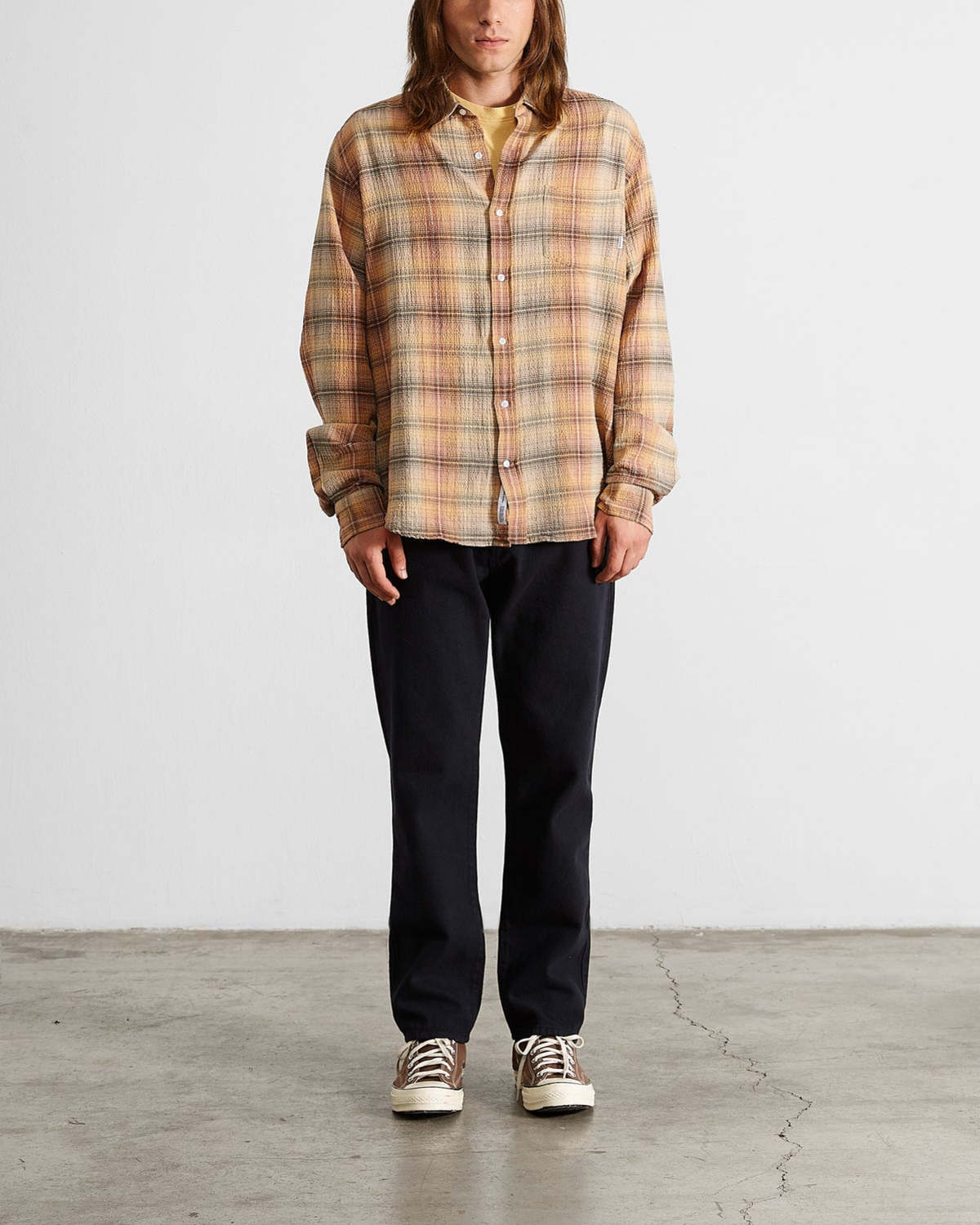 Edmmond Studios Camisa Orson - Plain Orange | Garmentory