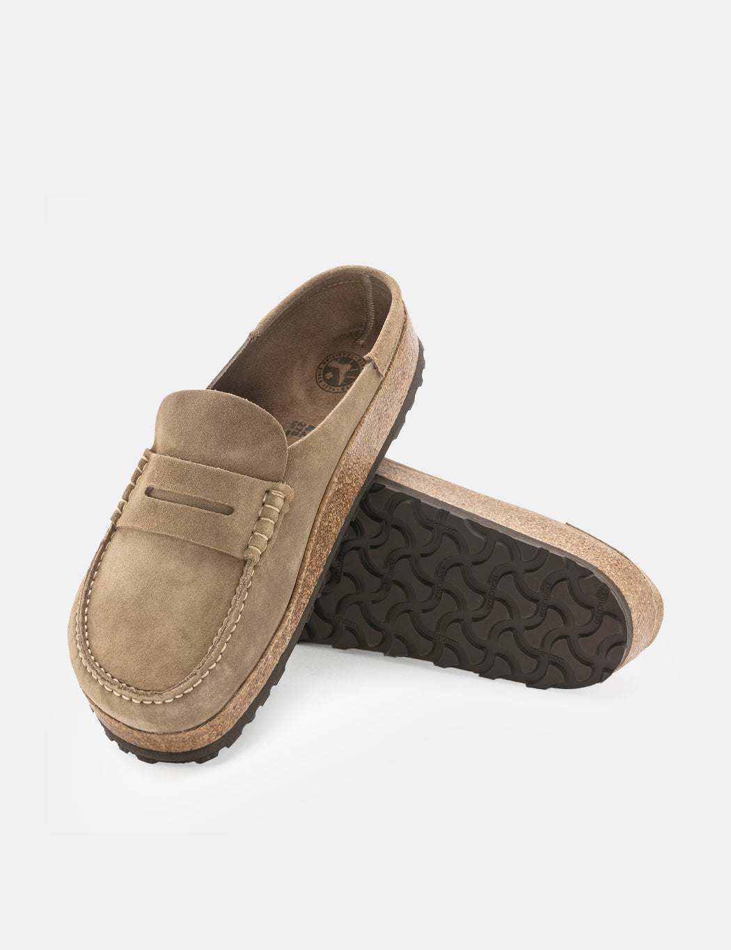 Birkenstock Naples Suede Leather regular shoes - brown | Garmentory