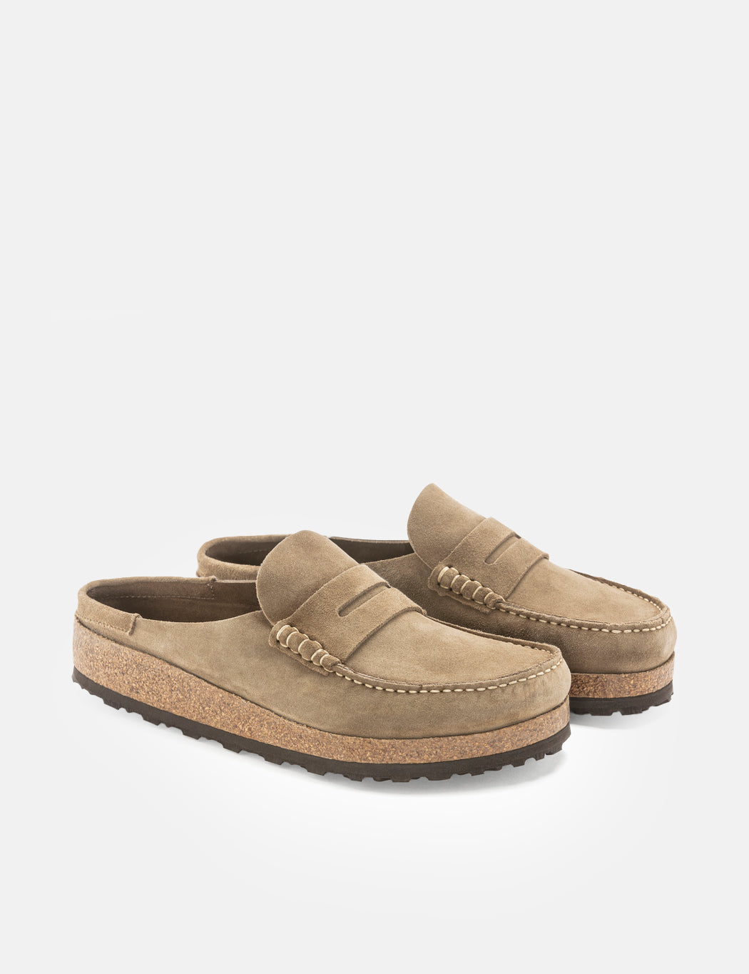 Birkenstock Naples Suede Leather regular shoes - brown | Garmentory