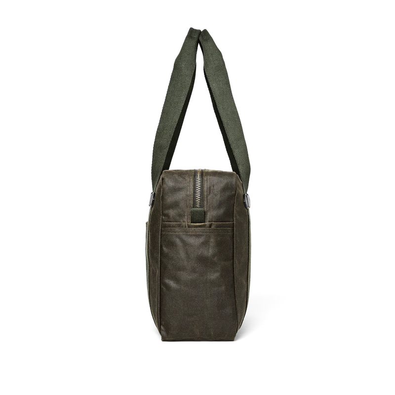 Filson Tin Cloth Zipper Tote Bag - Otter Green | Garmentory