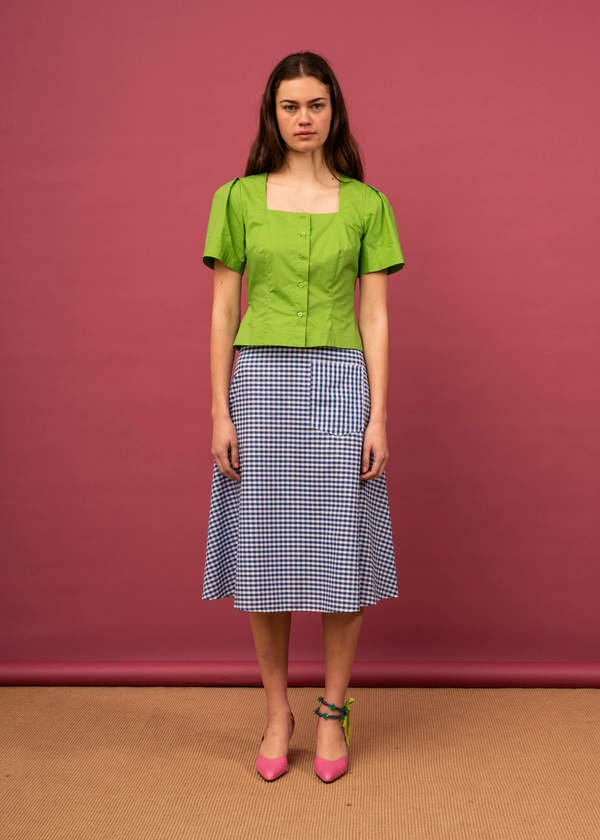 Penny Sage Summer Lara Shirt - Kiwifruit | Garmentory