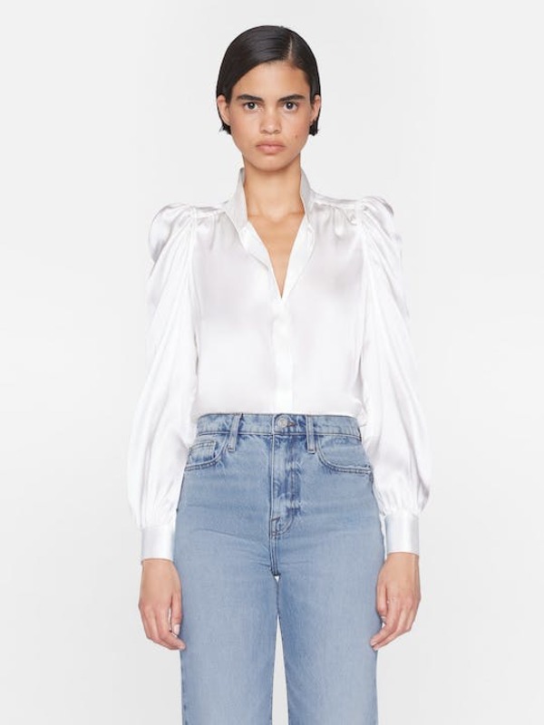 Frame Gillian Long Sleeve Top - Surplus | Garmentory