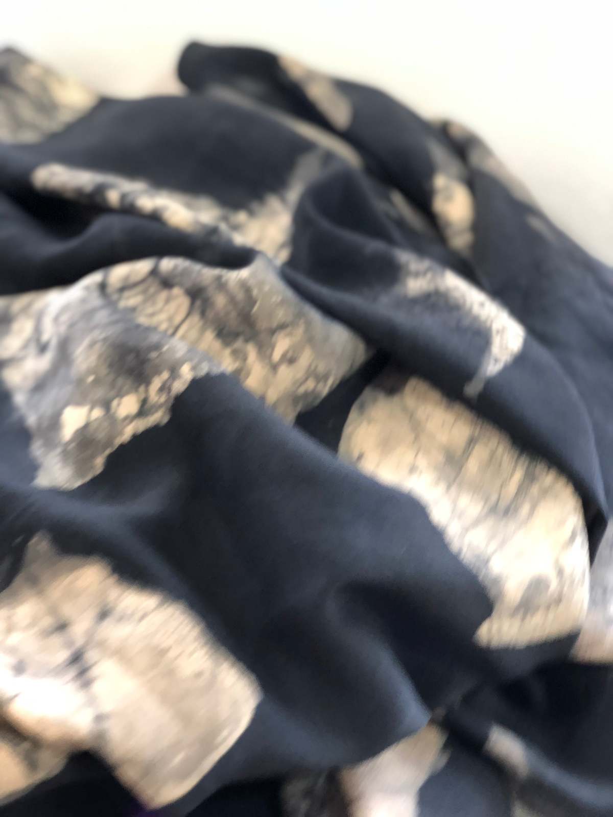 Sample Fabric - Silk Crepe De Chine in Contuse | Garmentory