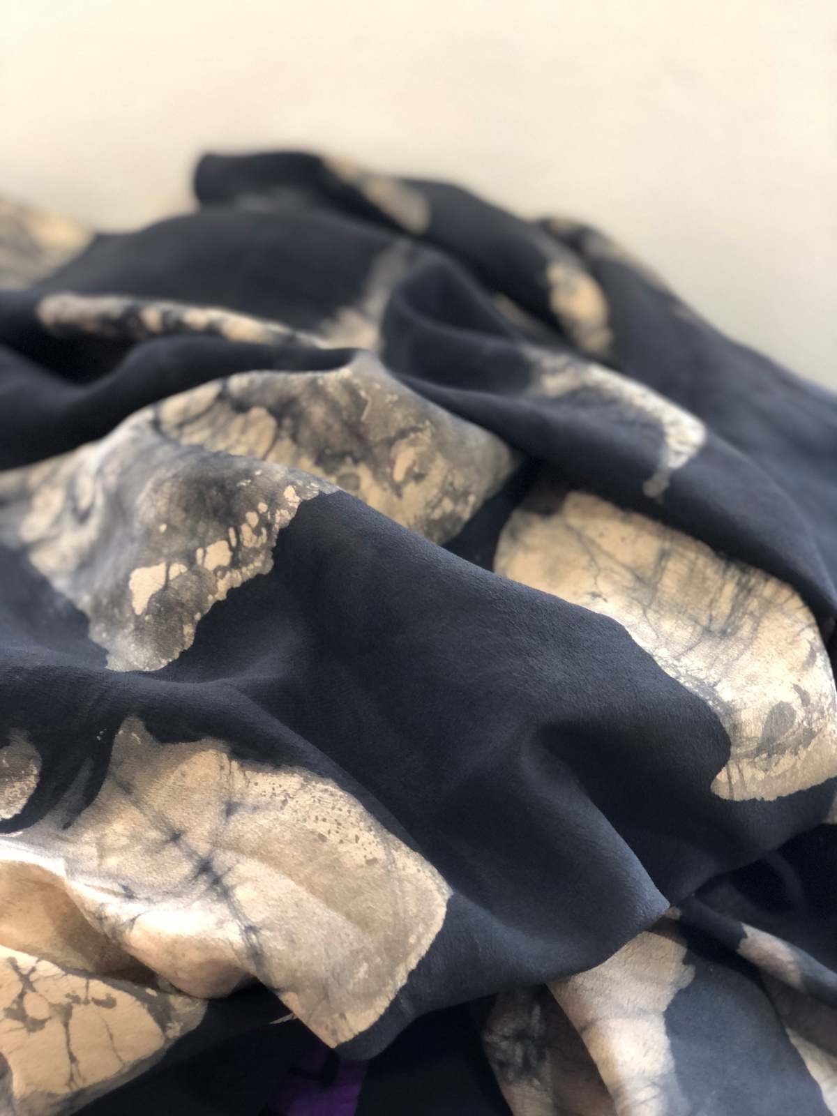 Sample Fabric - Silk Crepe De Chine in Contuse | Garmentory