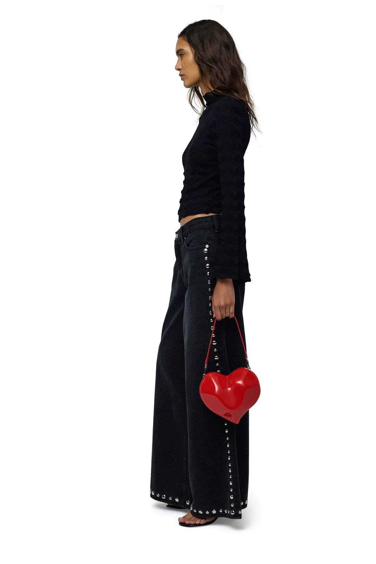 Simon Miller Vroom Studded Jean - Black Wash | Garmentory
