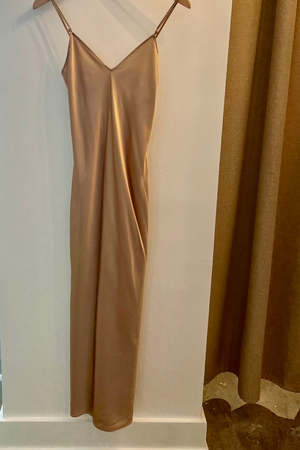 FRAME Denim V-Neck Cami Dress - Blush | Garmentory