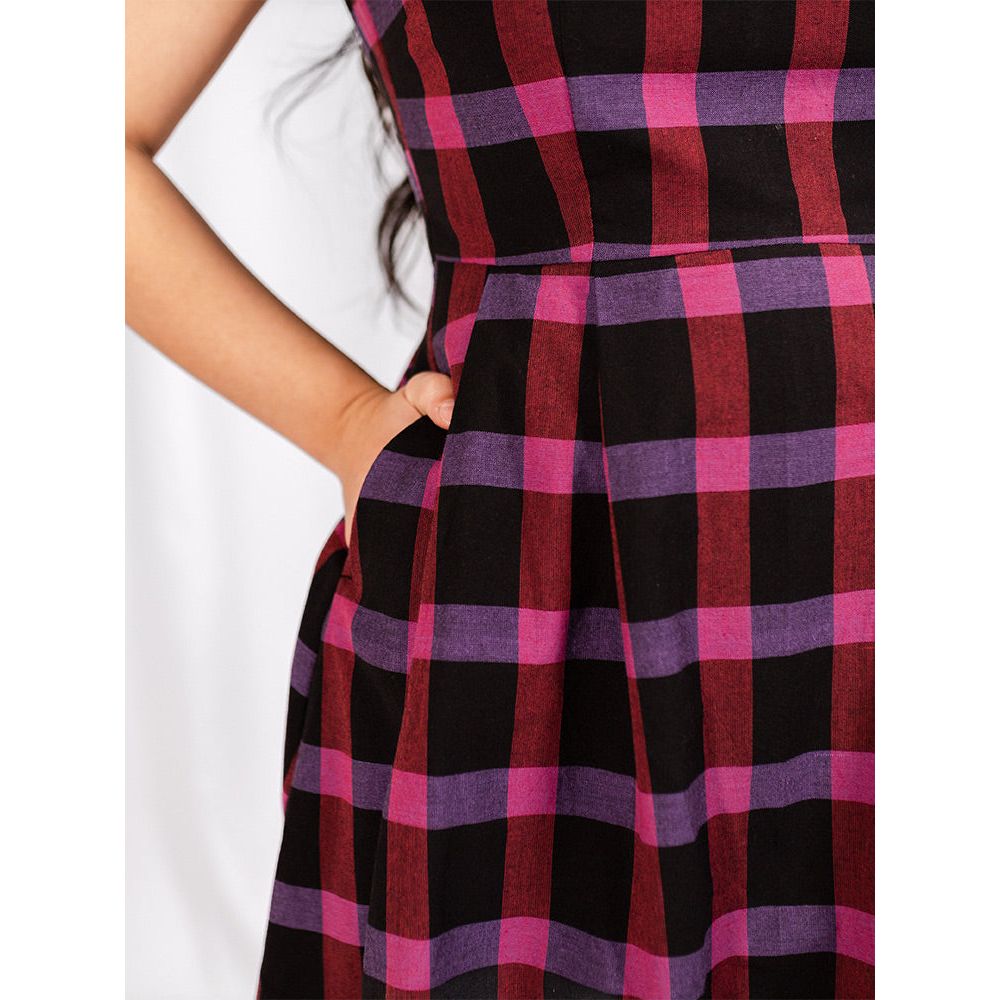Mata Traders Devonshire Dress - Ultra Violet Plaid | Garmentory