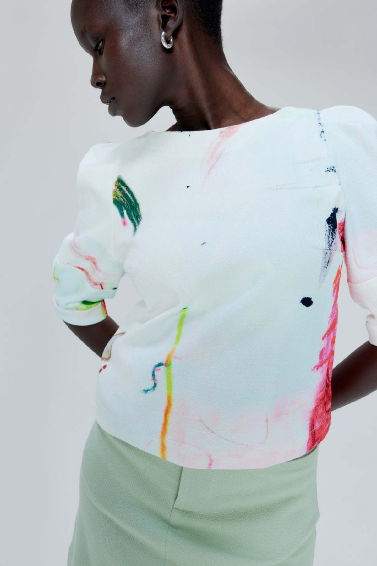 Eve Gravel Irvine Boxy Top - Pink Bloom | Garmentory