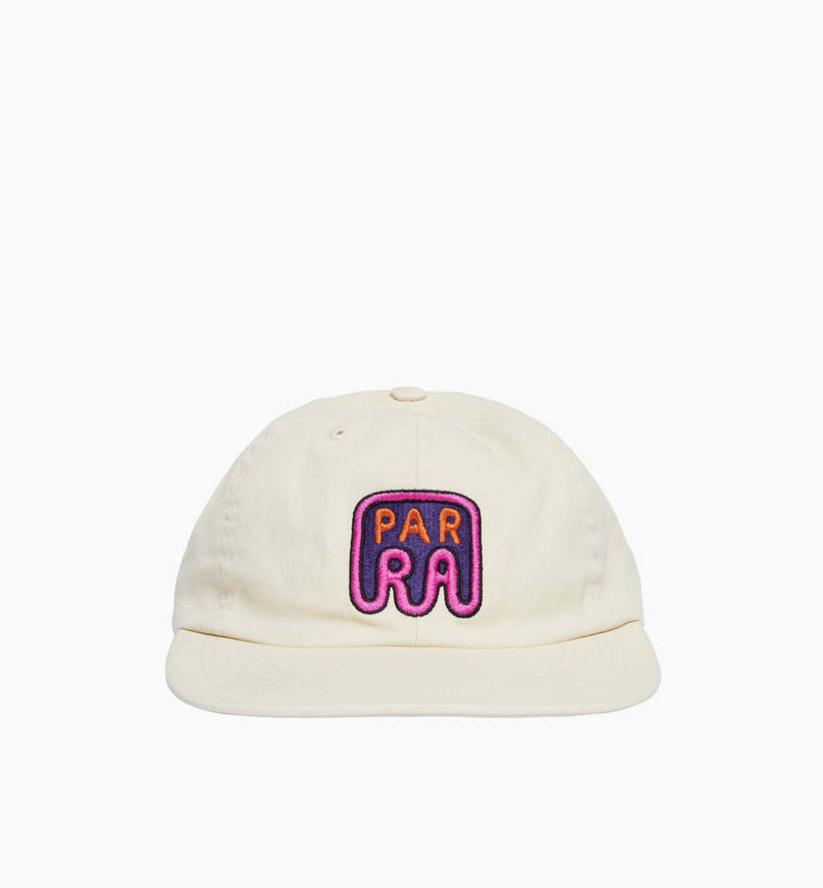 BY PARRA Fast Food Logo 6 Panel Hat - Off White | Garmentory