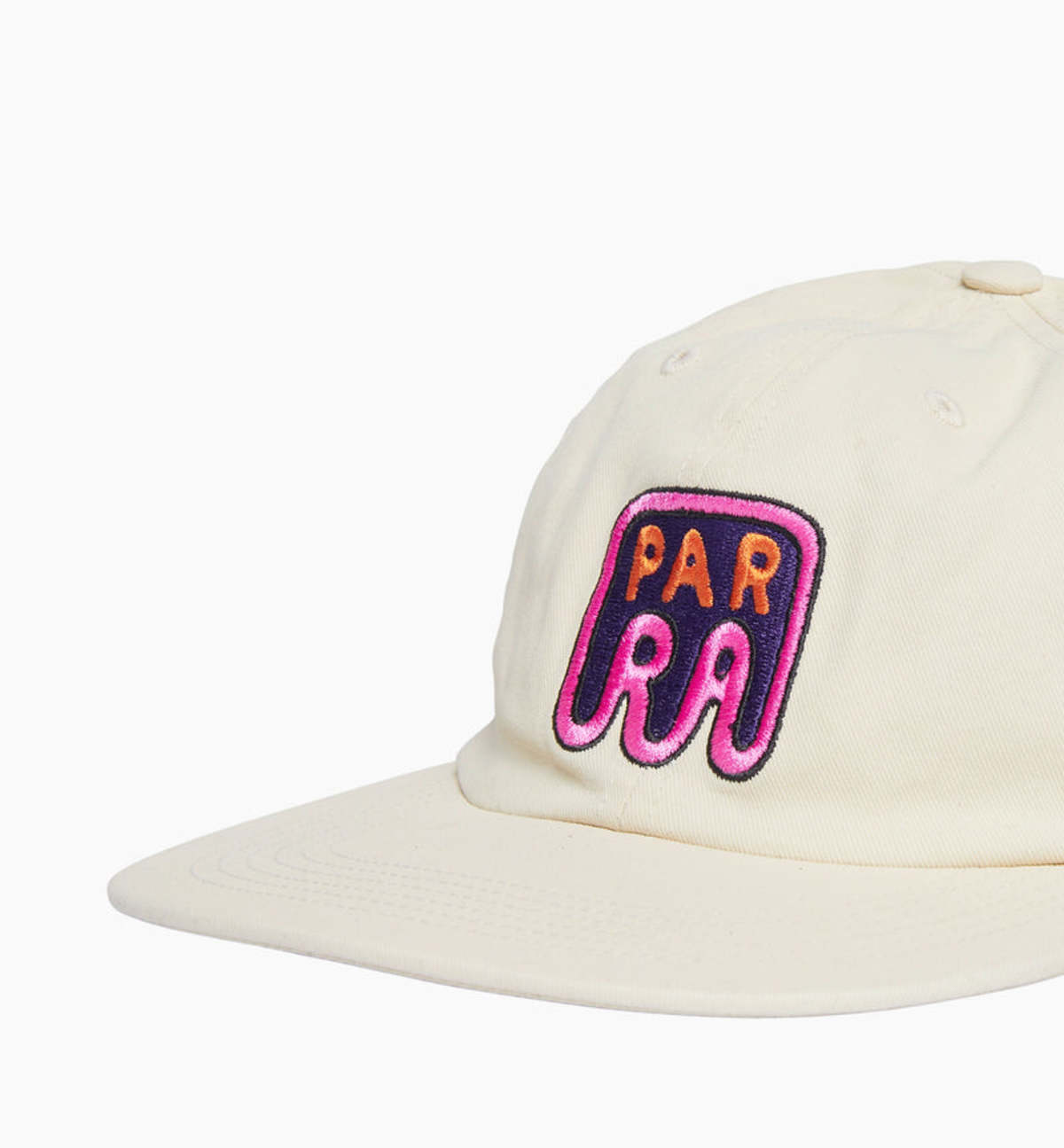 BY PARRA Fast Food Logo 6 Panel Hat - Off White | Garmentory
