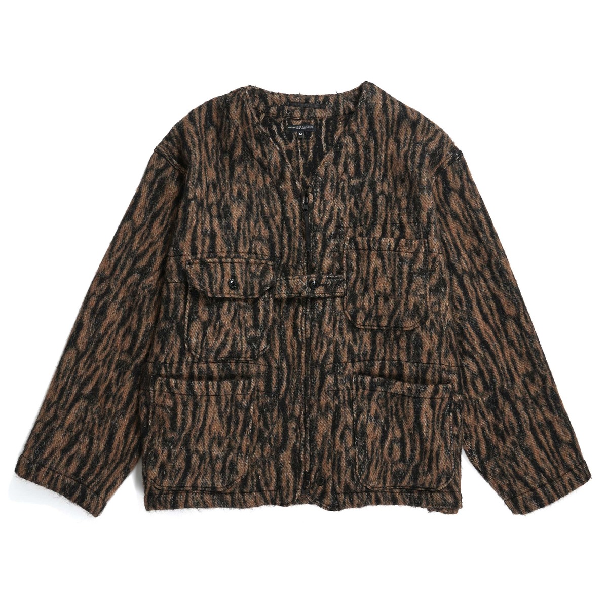 Engineered Garments Acrylic Poly Bark Jacquard Shooting Jacket - Brown ...