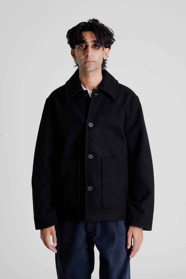Parages New Aubrac Wool Jacket - Black | Garmentory