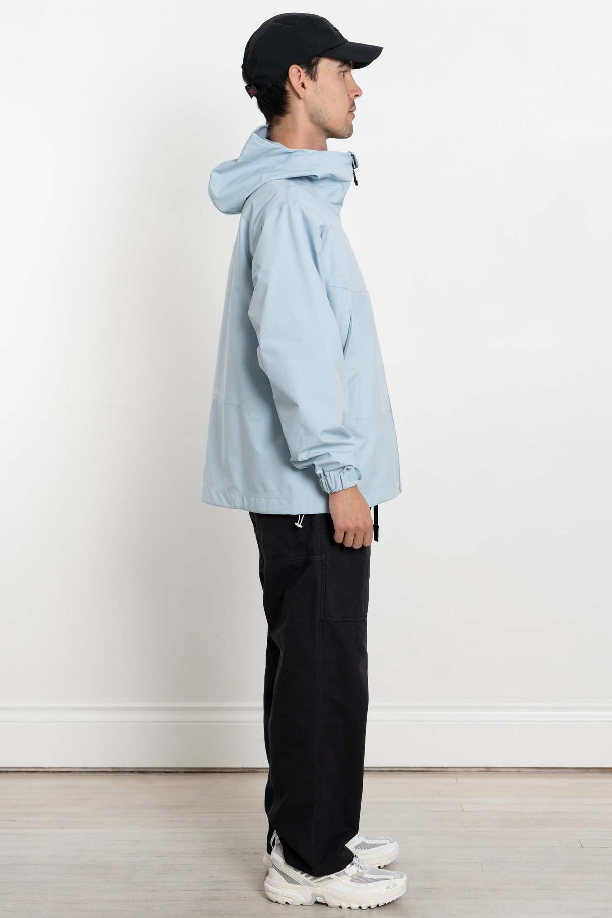 Gramicci Waterproof 3L DWR Laminated Hooded Jacket - Blue | Garmentory