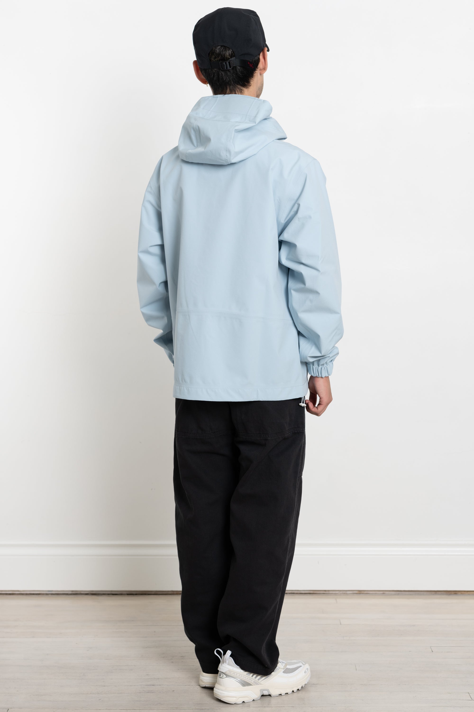 Gramicci Waterproof 3L DWR Laminated Hooded Jacket - Blue | Garmentory