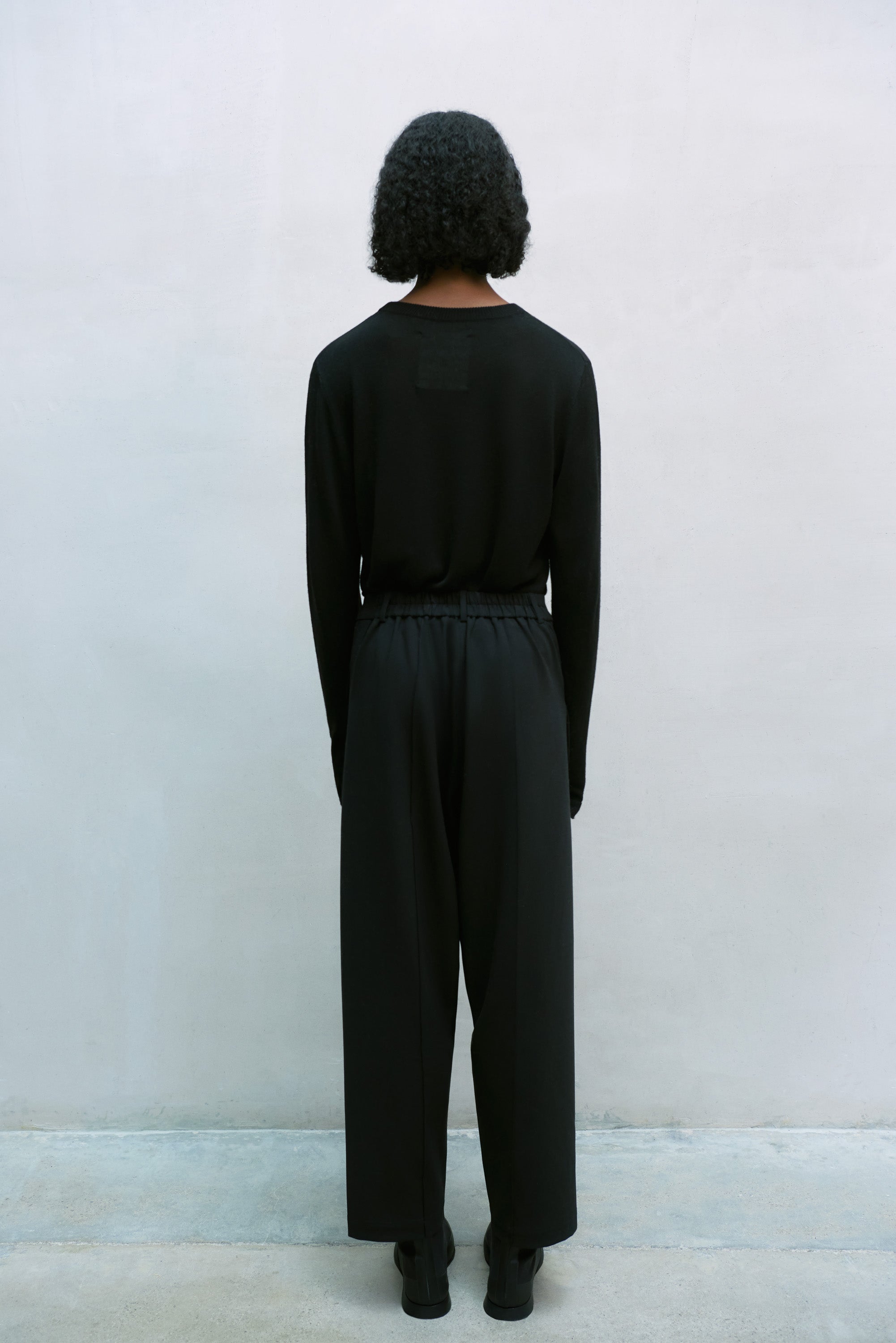 Cordera Tailoring Crossed Pants - Black | Garmentory