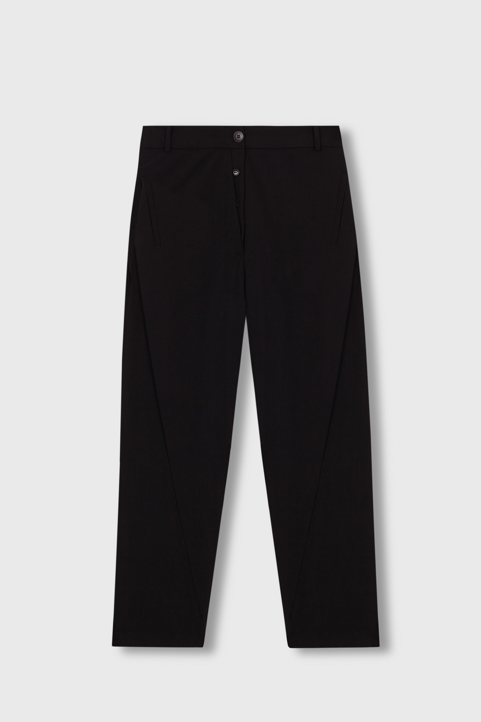 Cordera Tailoring Crossed Pants - Black | Garmentory