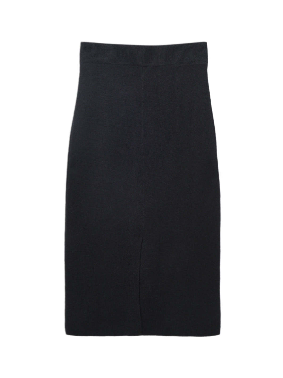 PURECASHMERE NYC Straight Midi Skirt - Black | Garmentory