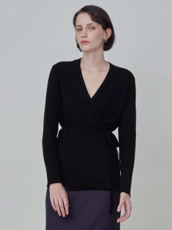 Wrap Cardigan_Black | Garmentory