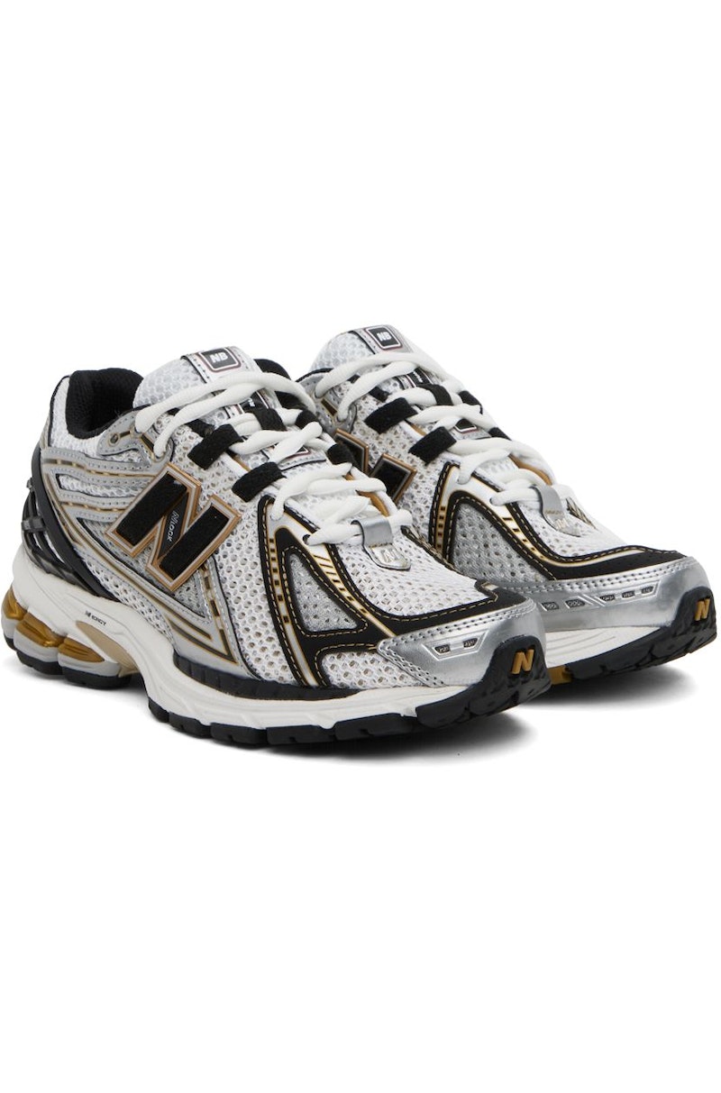 New Balance White & Silver 1906R Sneakers - Silver/Gold | Garmentory