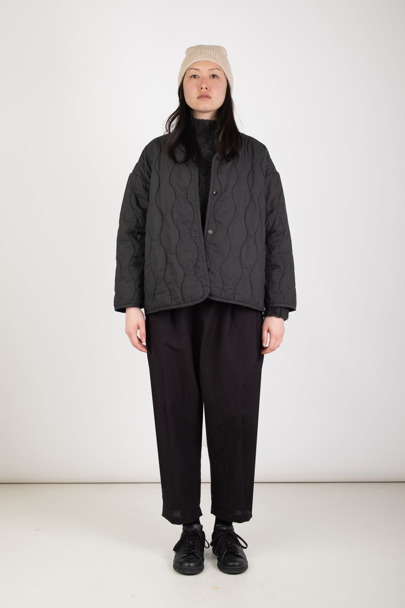 Micaela Greg Quilted Liner - Faded Black | Garmentory