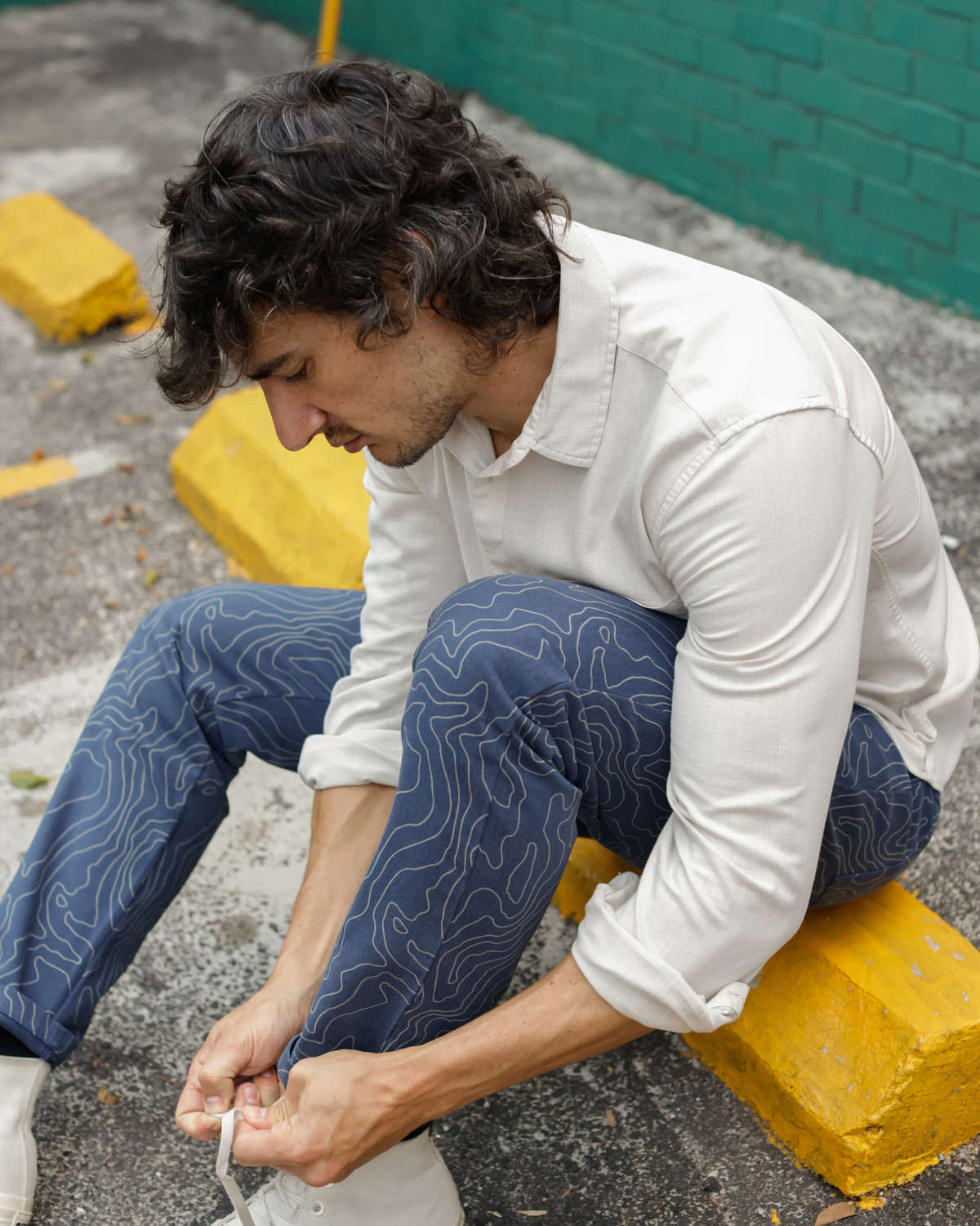 Alex Crane Canvas Cham Pants - River Maps | Garmentory