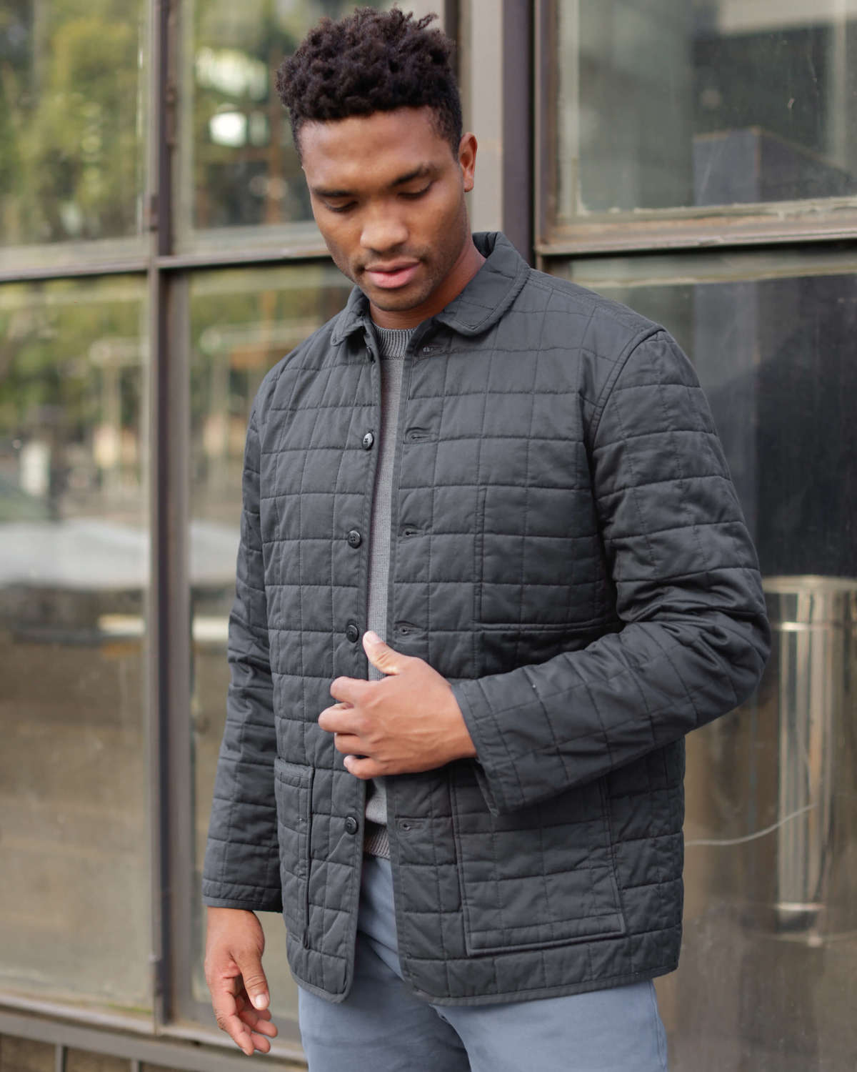 Alex Crane Quilted Kite Jacket - Onyx | Garmentory